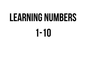 My First Numbers Activity Book, 1-10 - Etsy