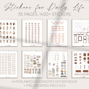 Everyday Life Pre-cropped Digital Sticker Set Sticker Book for ...