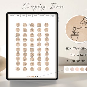 Everyday Life Pre-cropped Digital Sticker Set Sticker Book for ...