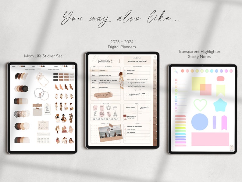 Everyday Life Pre-cropped Digital Sticker Set Sticker Book for ...