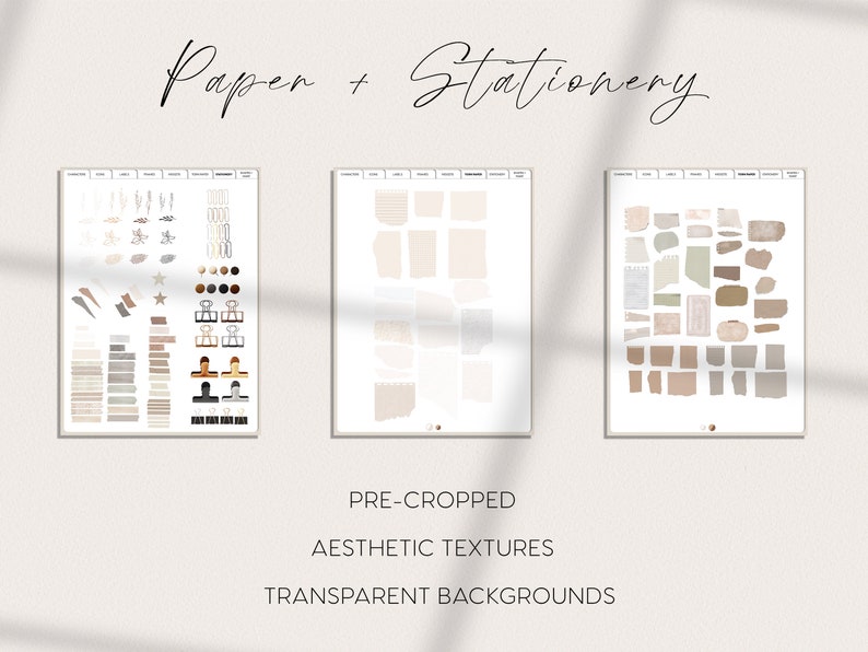 Everyday Life Pre-cropped Digital Sticker Set Sticker Book for ...