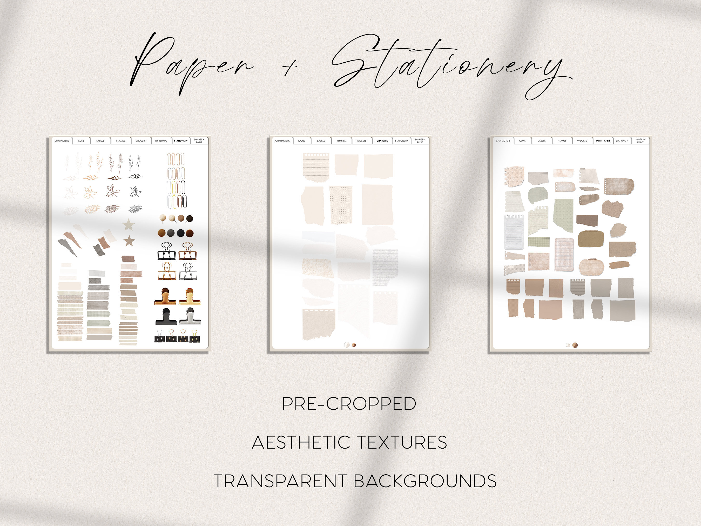 Everyday Life Pre-cropped Digital Sticker Set | Sticker Book for ...