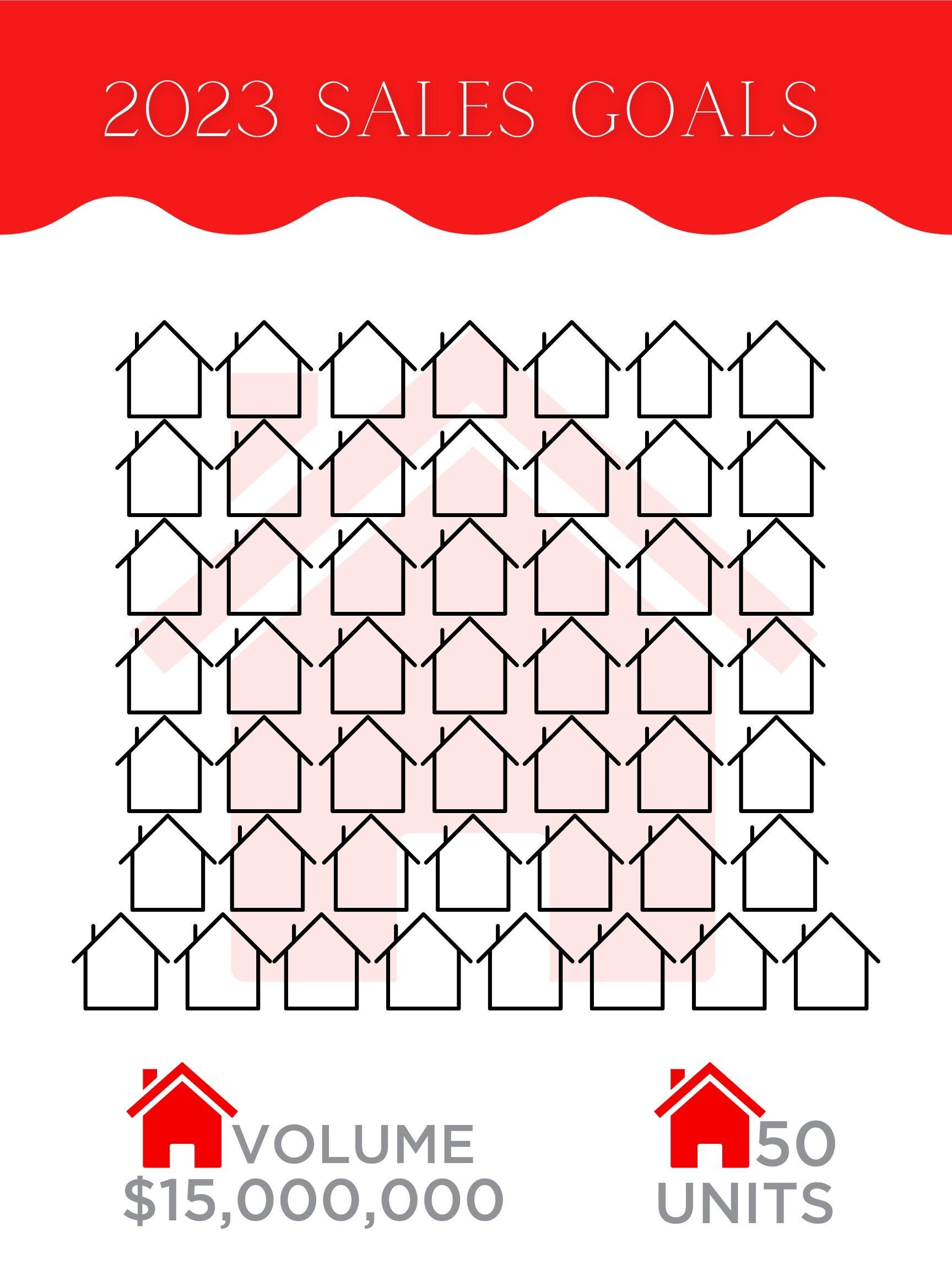 Realtor Goal Chart - Etsy