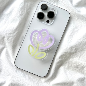 Cute Tulip Phone Stand, Flower Phone Accessory, Pastel Flower Phone ...