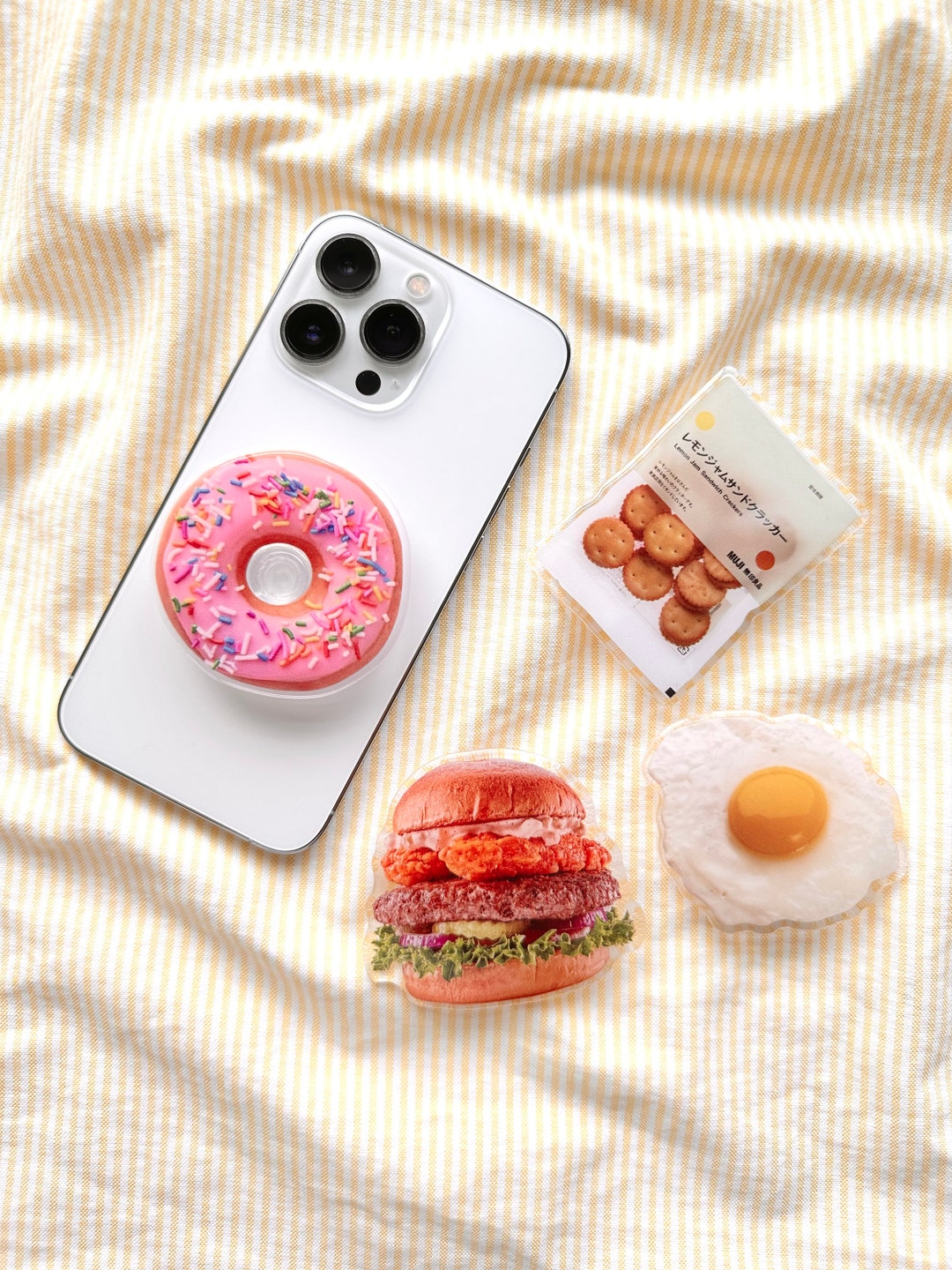Cute Snacks Phone Holder, Donut Phone Stand, Burger Phone Accessories ...