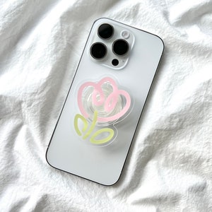 Cute Tulip Phone Stand, Flower Phone Accessory, Pastel Flower Phone ...