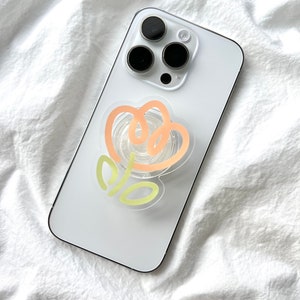 Cute Tulip Phone Stand, Flower Phone Accessory, Pastel Flower Phone ...