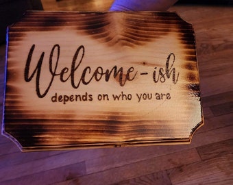Handmade Rustic Farmhouse Style Wood Burned Kitchen Sign for Gift or ...