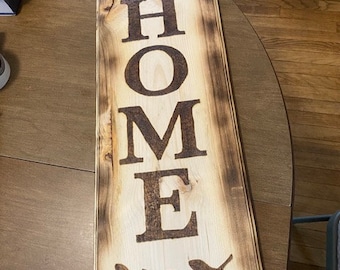 Handmade Rustic Farmhouse Style Wood Burned Kitchen Sign for - Etsy