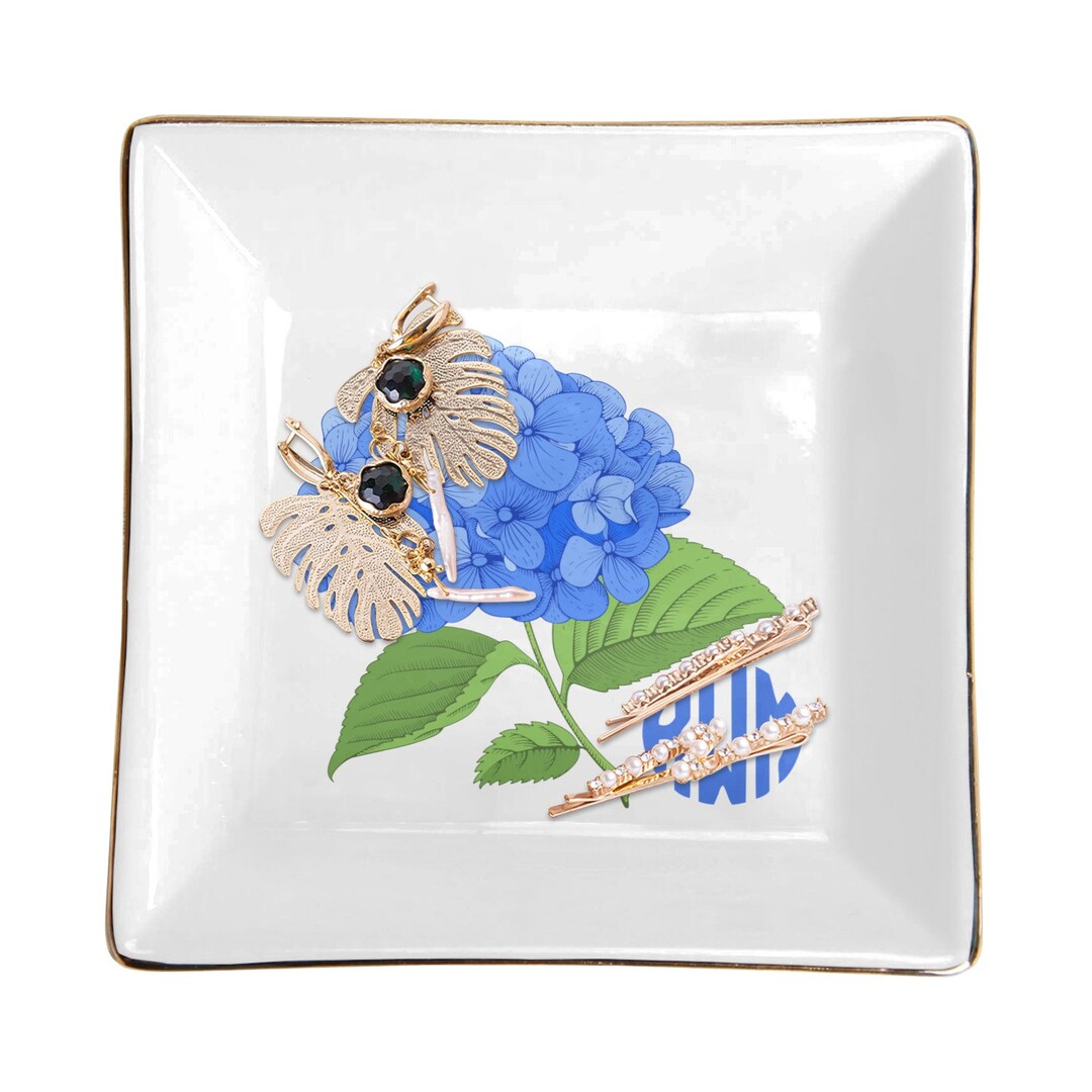 Custom Catch All Tray Monogram Trinket Tray Custom Ring Dish Jewelry ...