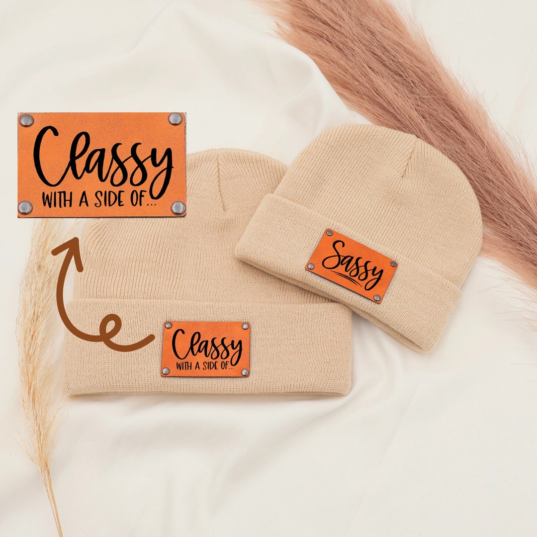 Custom Engraved Classy Sassy Design Beanie Funny Sarcasm Gift for ...