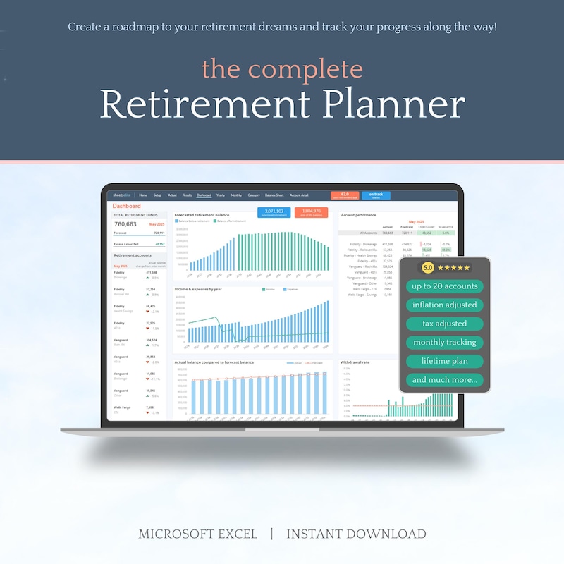 Mens Retirement Calculator - Etsy
