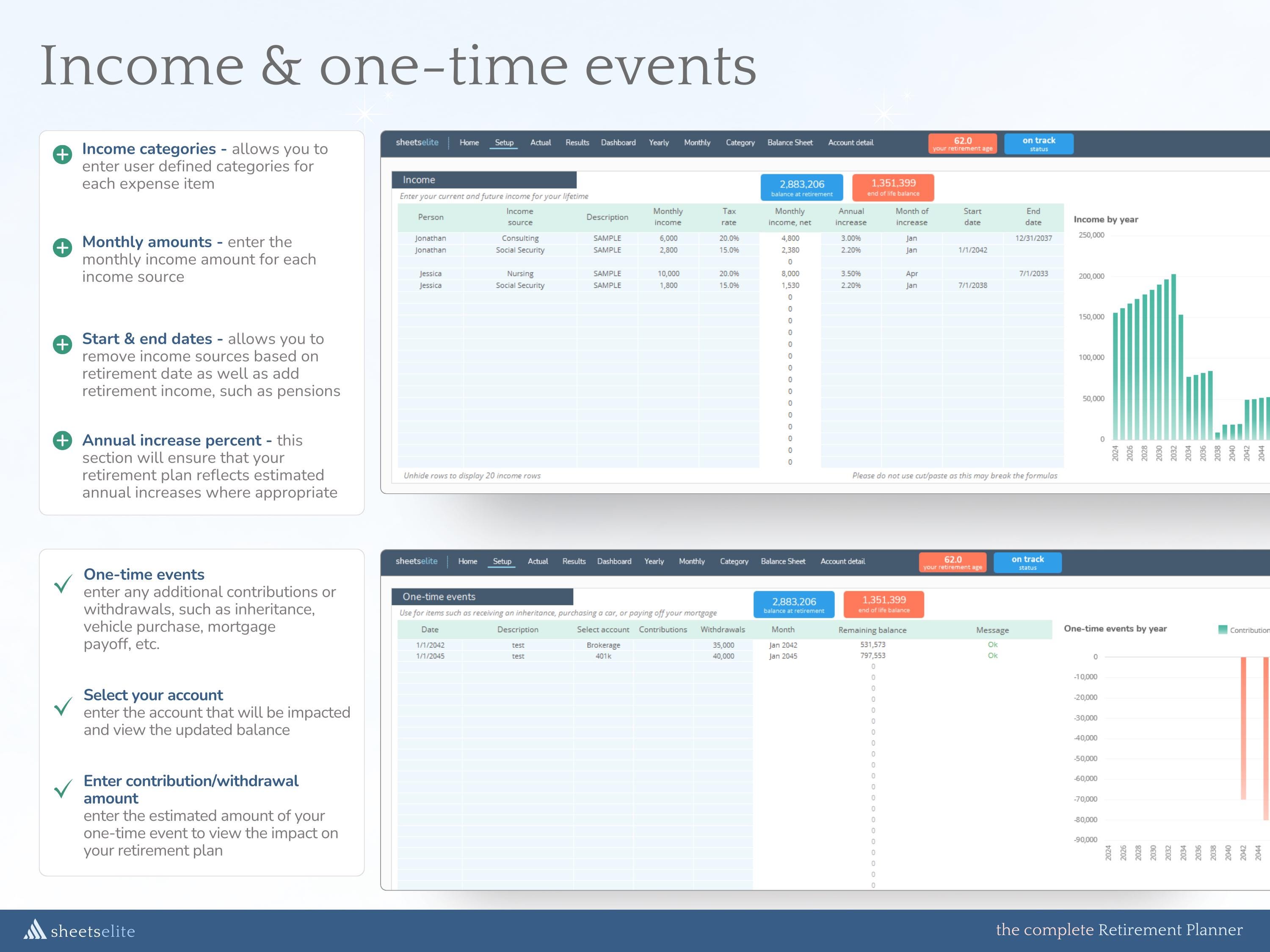Complete Retirement Planner - Microsoft Excel-instant Download ...