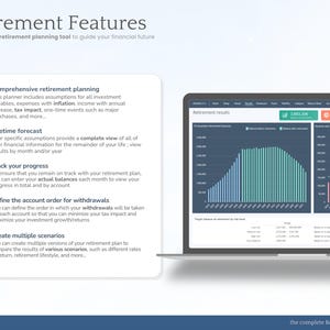 Complete Retirement Planner - Microsoft Excel-instant Download-spreadsheet Template-pension ...