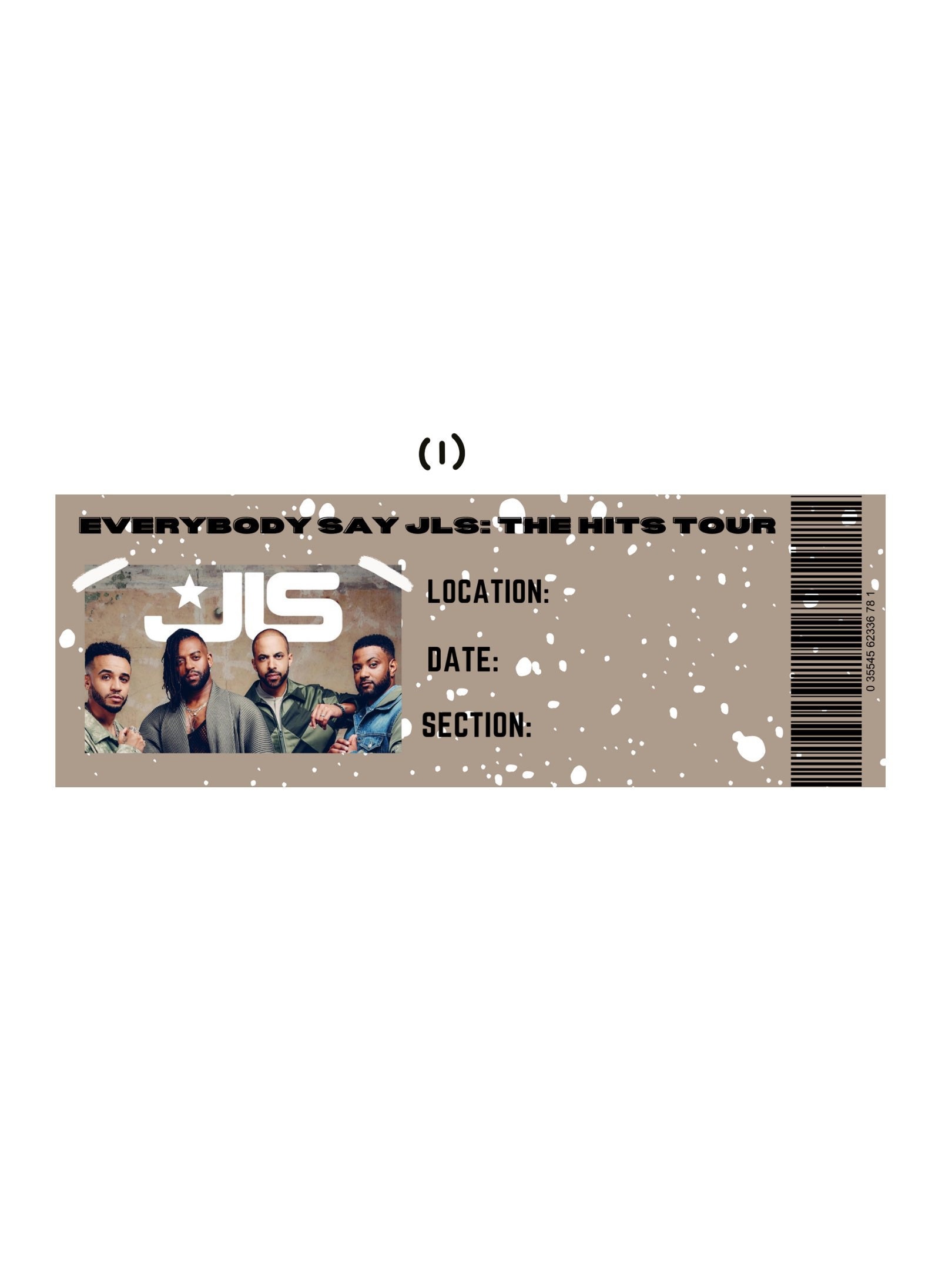 JLS Concert Ticket the Hits Tour 2023 - Etsy UK