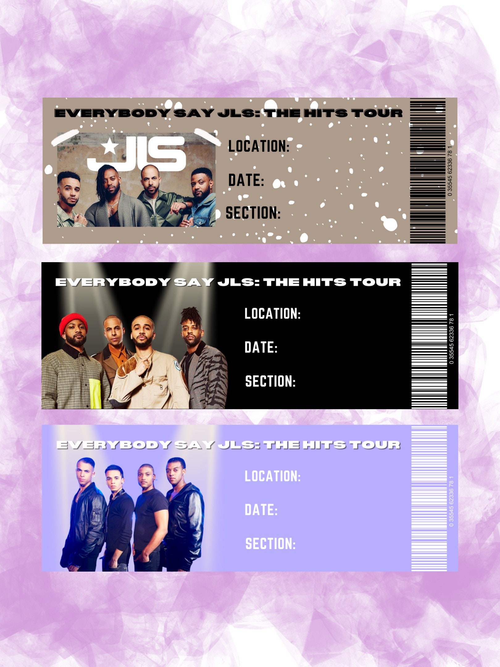JLS Concert Ticket the Hits Tour 2023 - Etsy UK
