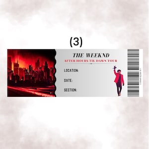 The Weeknd Concert Ticket Souvenir - Etsy