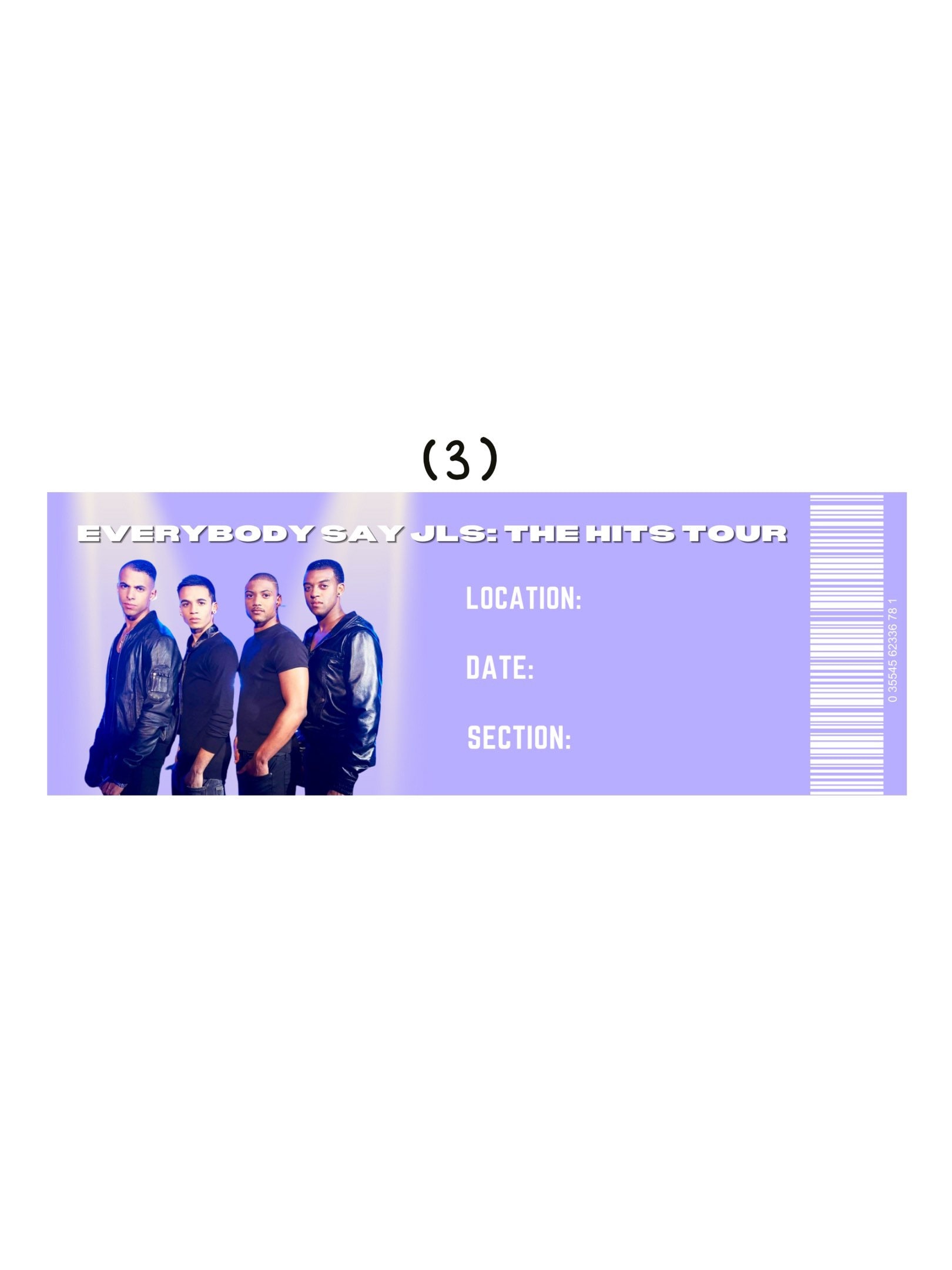 JLS Concert Ticket the Hits Tour 2023 - Etsy UK