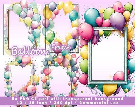 Balloons Frame Png