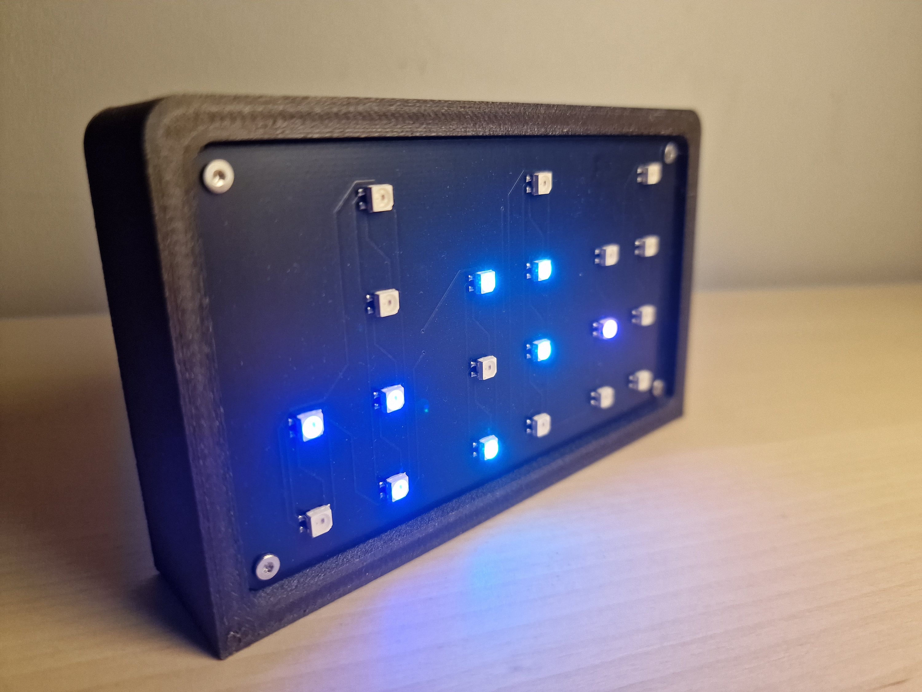 Binary Clock #fullcolour #WS2812 #wendlersclock - Etsy