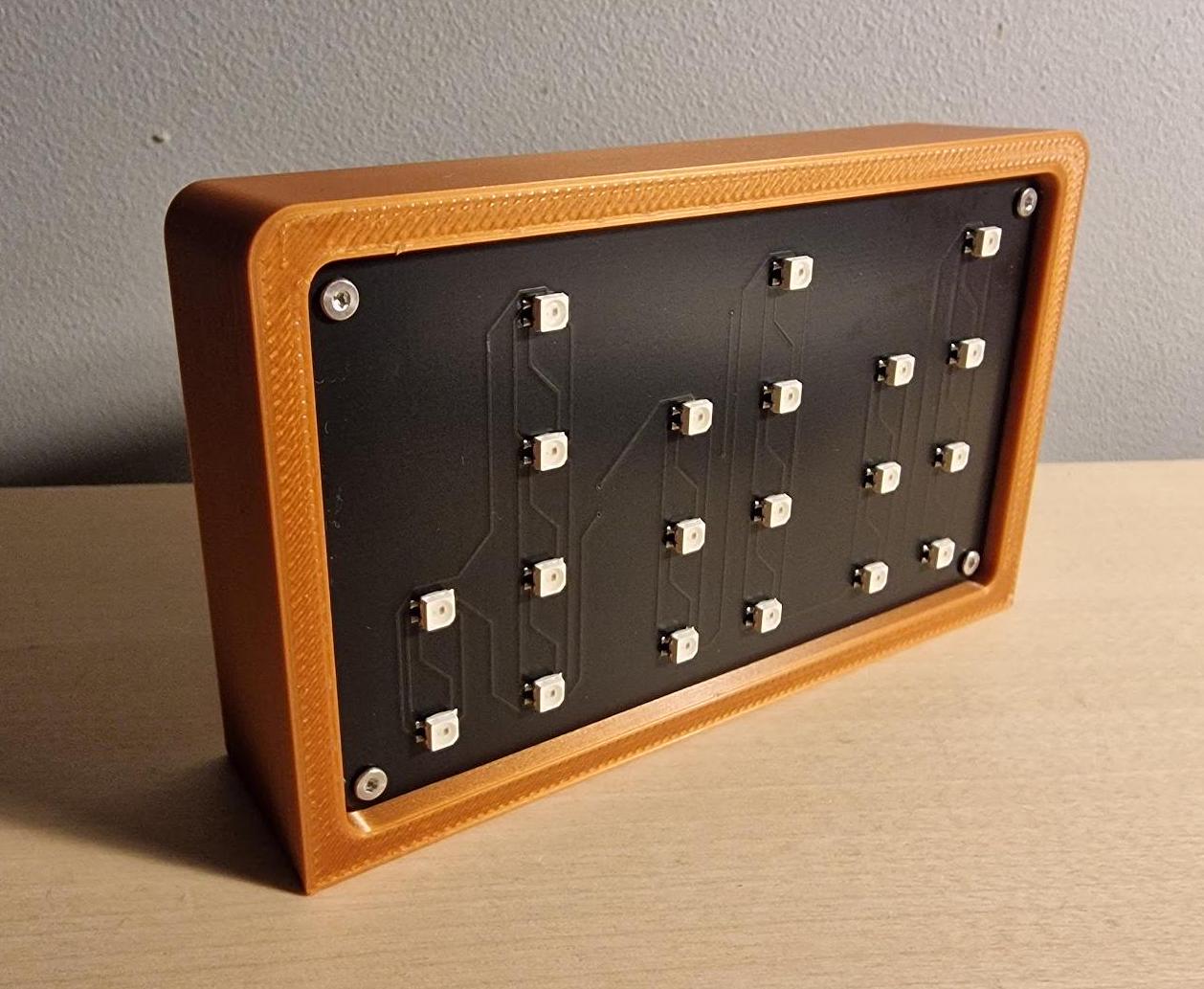 Binary Clock #fullcolour #WS2812 #wendlersclock - Etsy