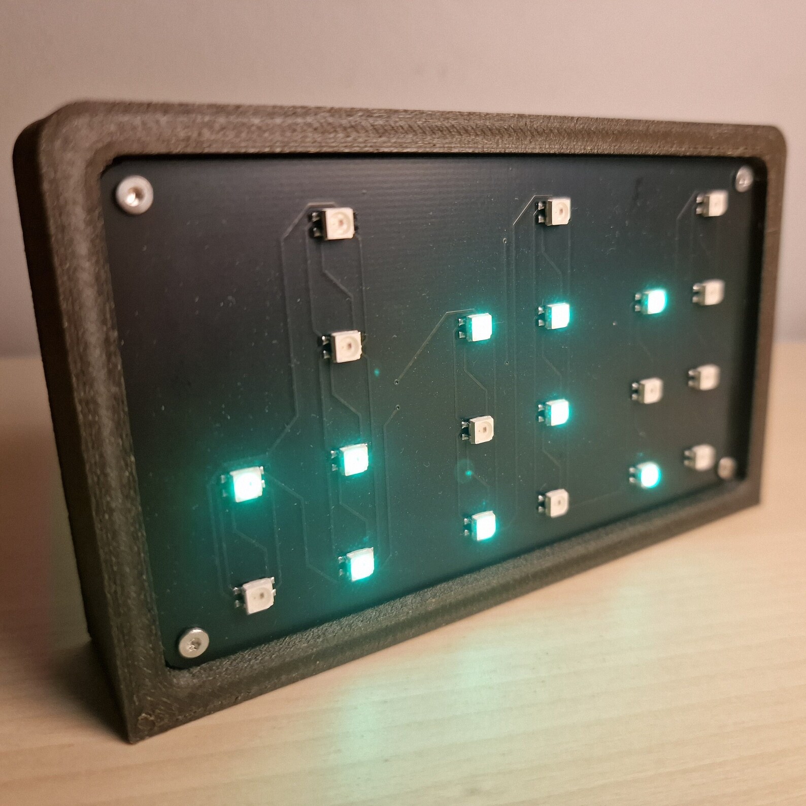 Binary Clock #fullcolour #WS2812 #wendlersclock - Etsy