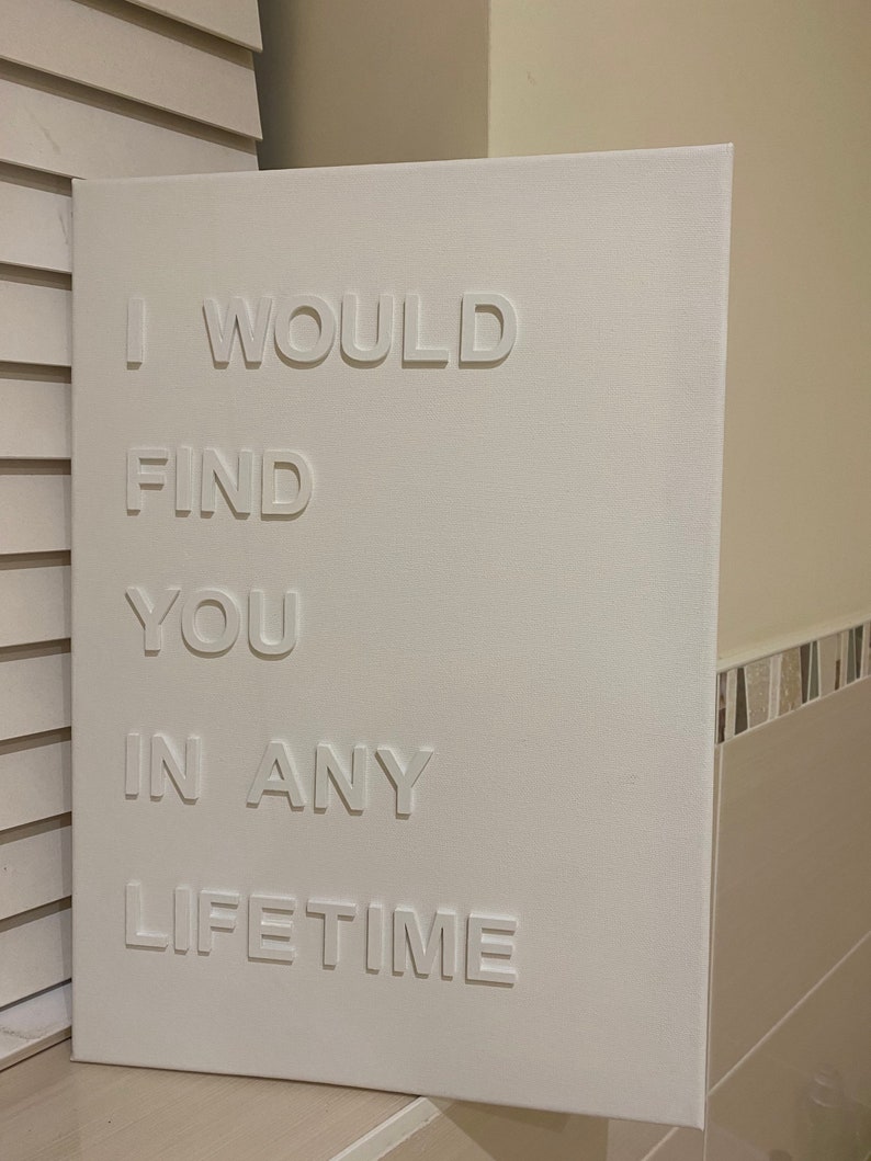 I Would Find You in Any Lifetime Canvas - Etsy