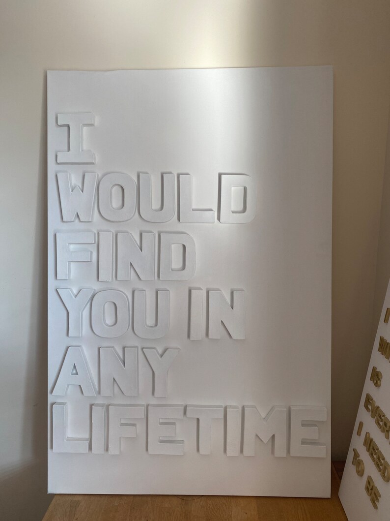I Would Find You in Any Lifetime Quote Canvas - Etsy