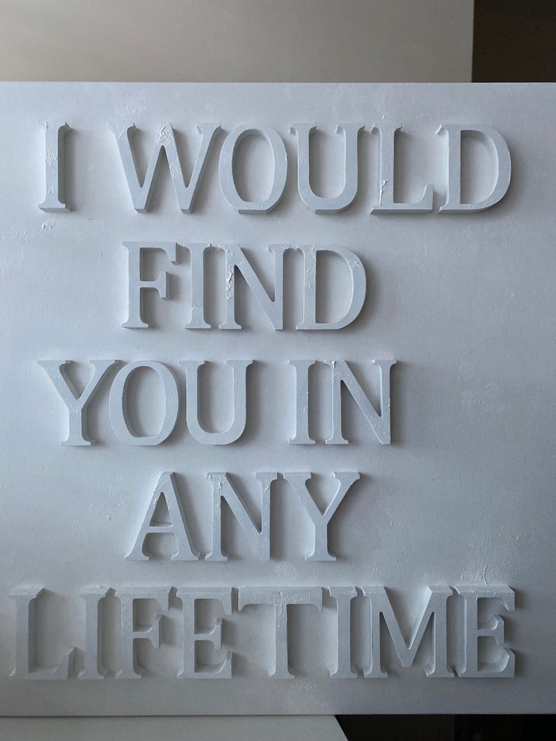 I Would Find You in Any Lifetime Quote Canvas - Etsy