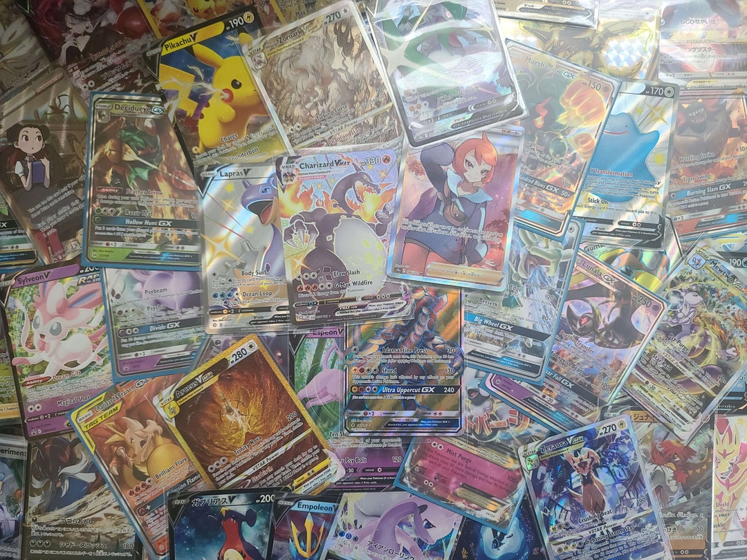 100 Assorted Japanese Pokemon Card Lot With 2 Ultra Rare or Fullart ...