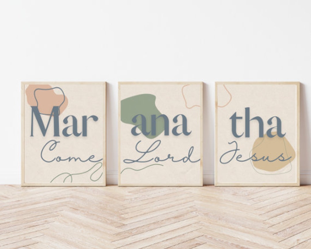 Maranatha Digital Art Prints, Christian Artwork - Etsy