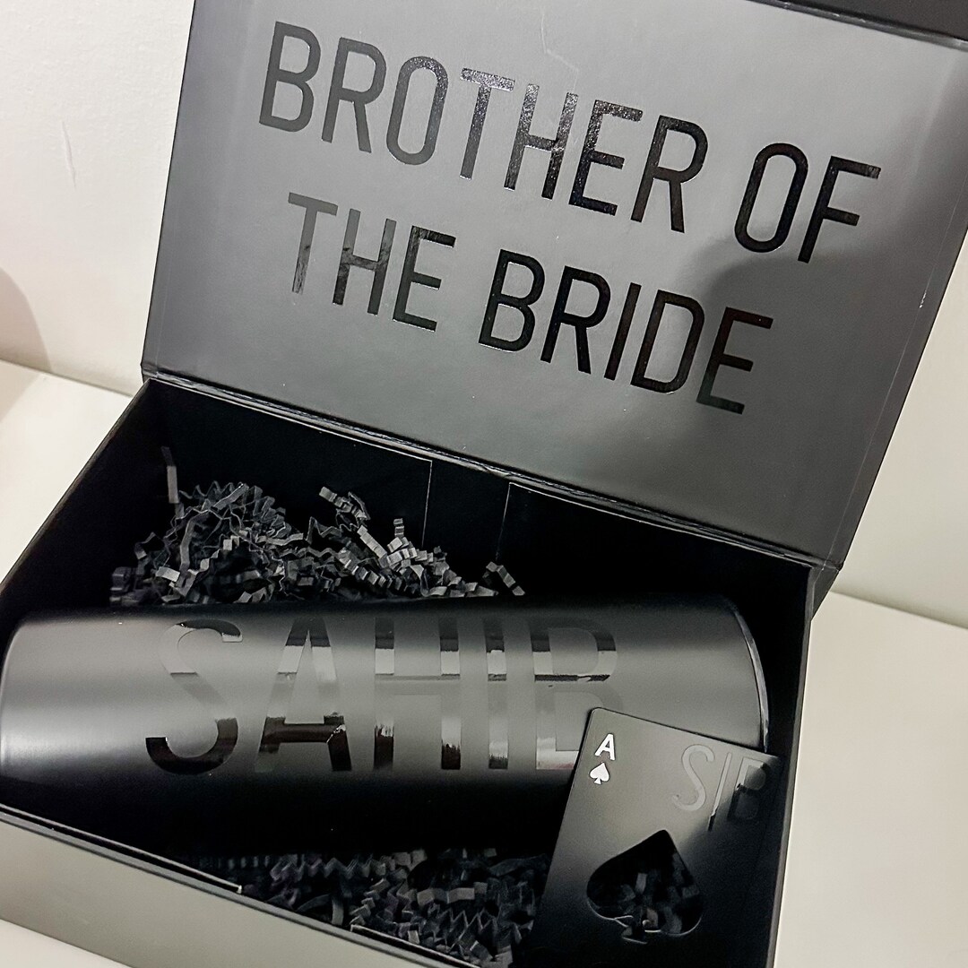 Groomsman Gift Box | Gift for Him | Custom Whiskey Glass | Custom ...