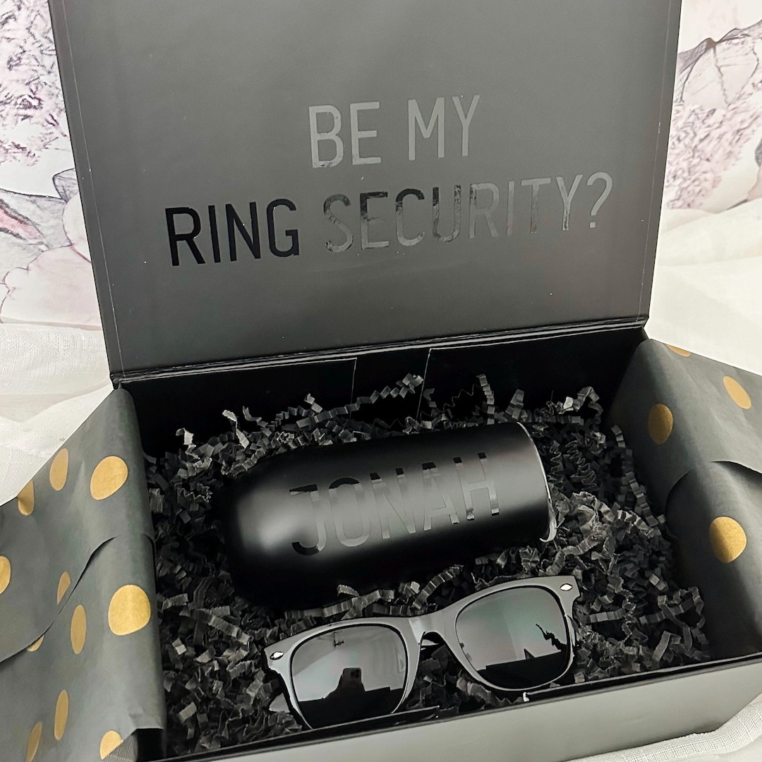 Gift Box for Ring Bearer | Black Gift Box | Gift for Him | Black ...