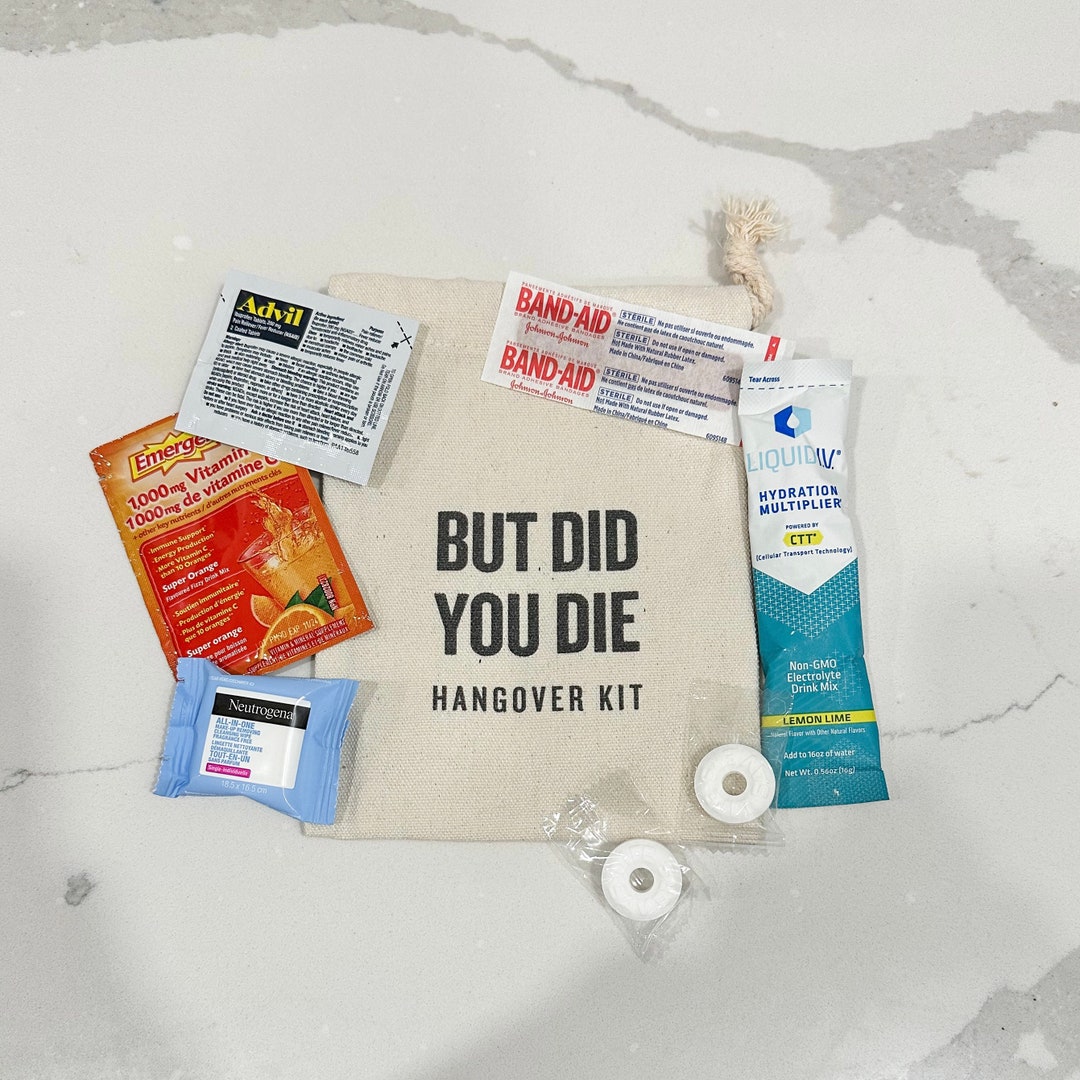 Hangover Kit Bag Hangover Bag Oh Shit Kit Bachelorette Gift Recovery ...