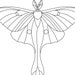 Luna Moth Stained Glass Pattern - Etsy
