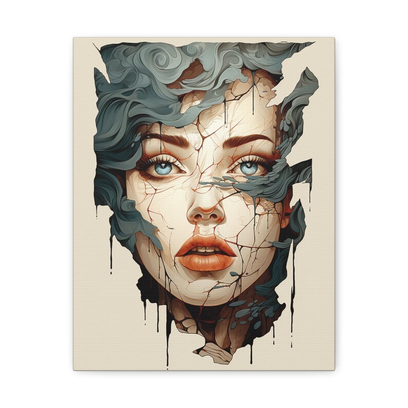 Broken Canvas Gallery Wraps, Fantasy Art, Digital Art - Etsy