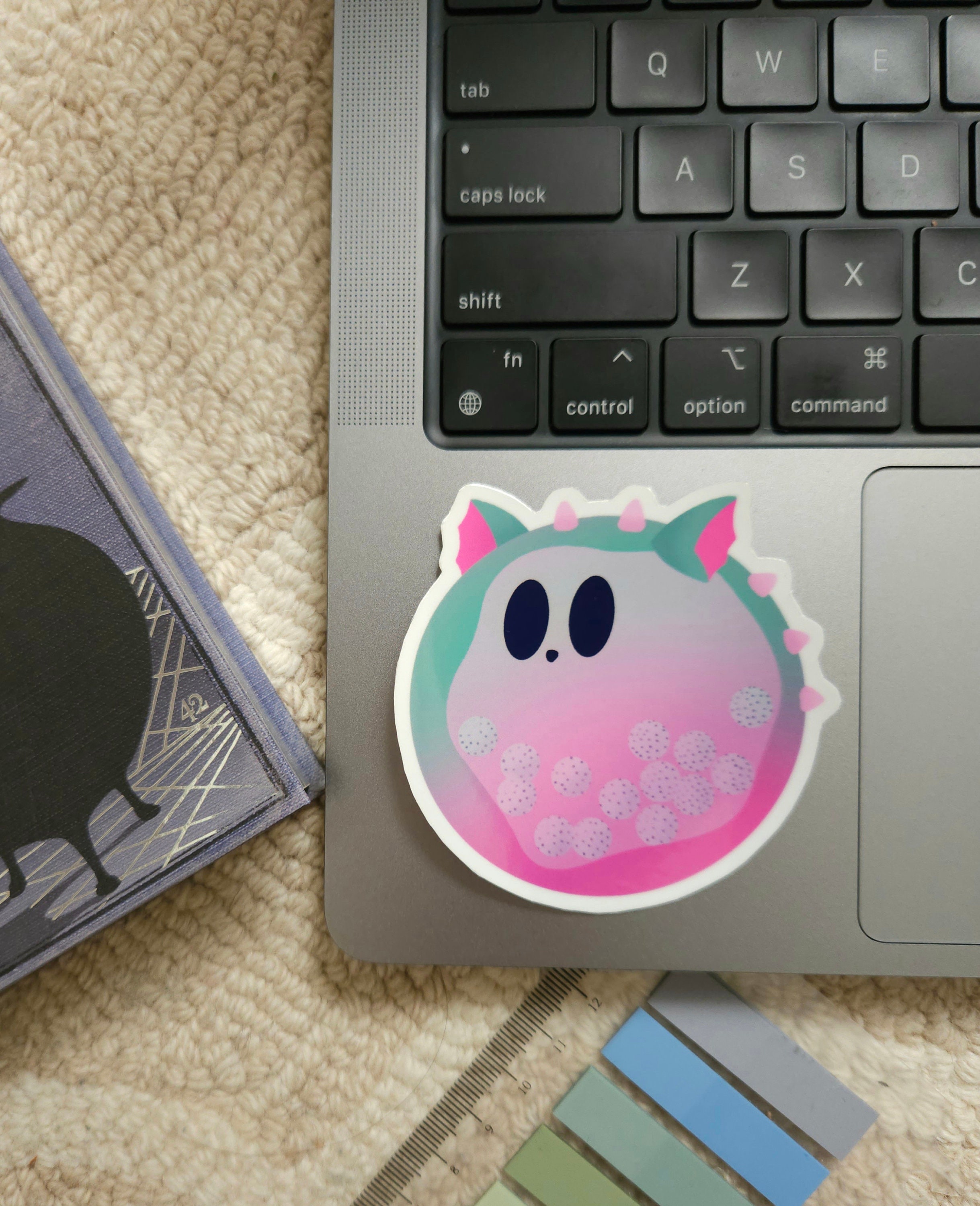 Cute Bubble Tea Dragon Sticker Dragon Fruit Boba Vinyl Mythological ...