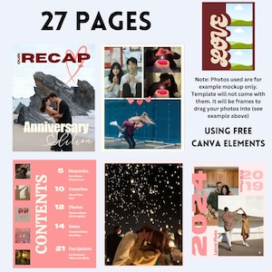 Relationship Magazine Canva Template Design | Digital Scrapbook ...