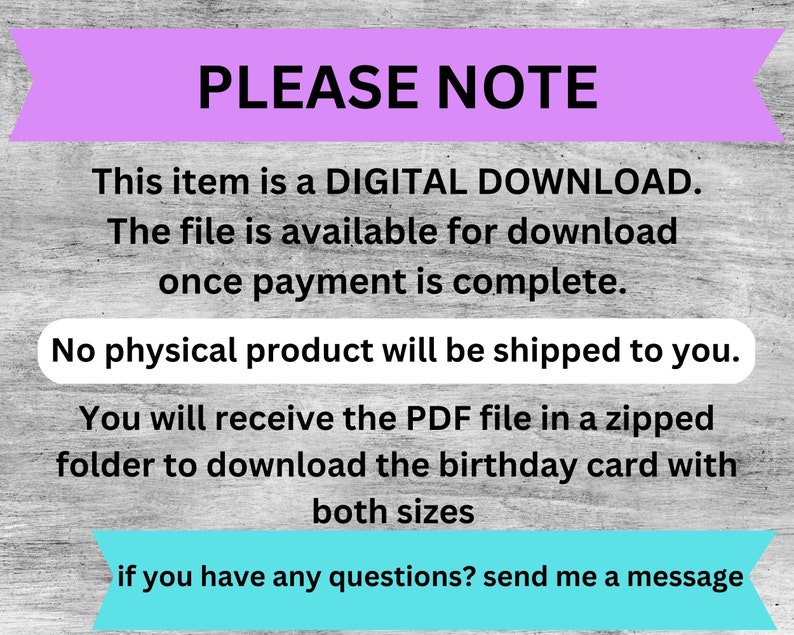 Cake Birthday Card, Printable, Digital Download, 5"x7" and 4"x6" - Etsy