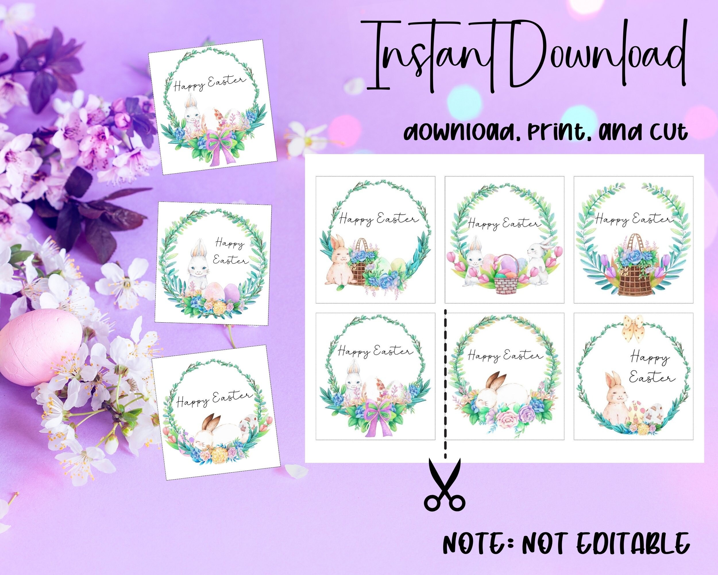 Printable Happy Easter Cards, Classroom Happy Easter Cards, Happy ...