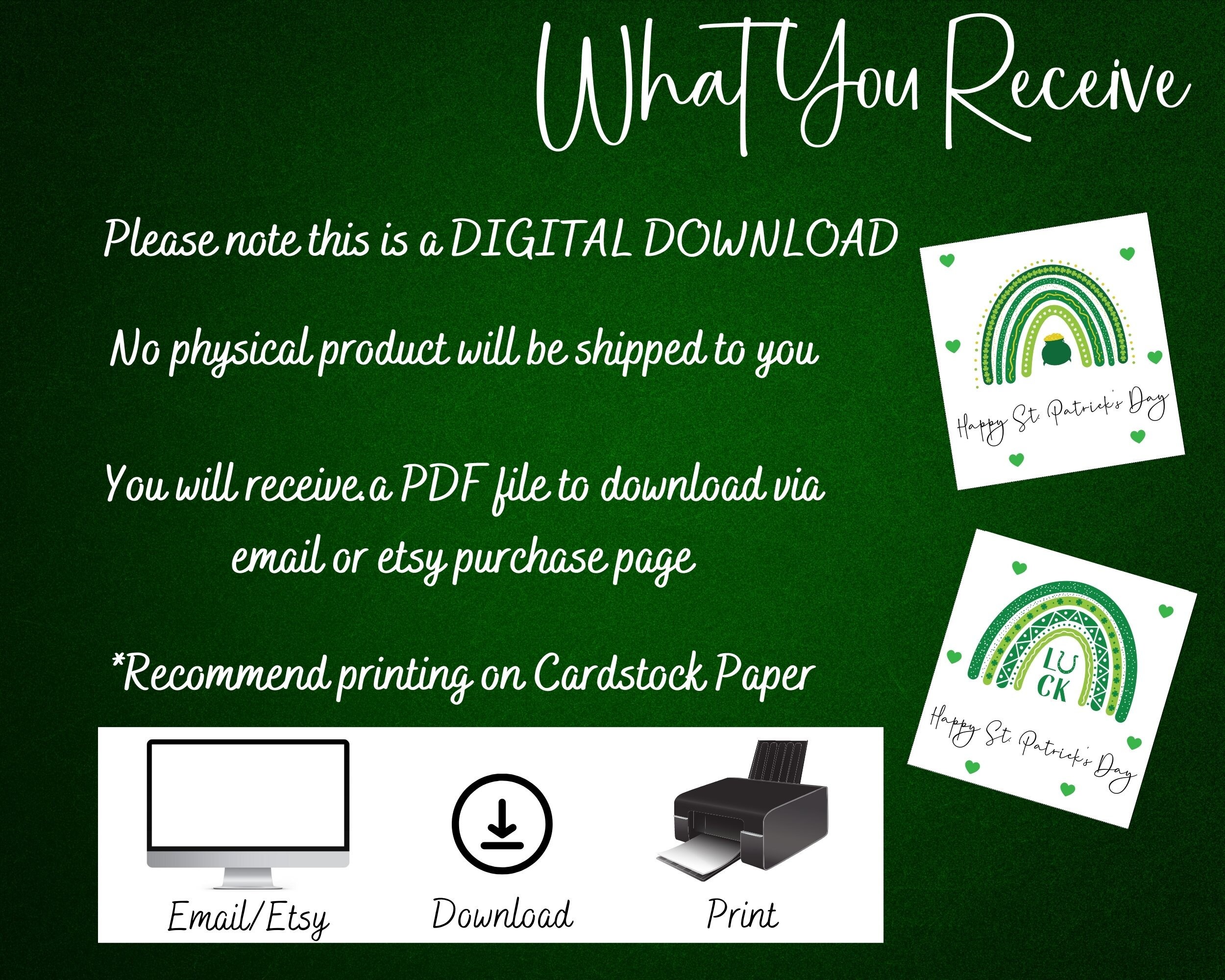 Printable St. Patrick's Day Cards, Classroom St. Patrick's Cards, St ...