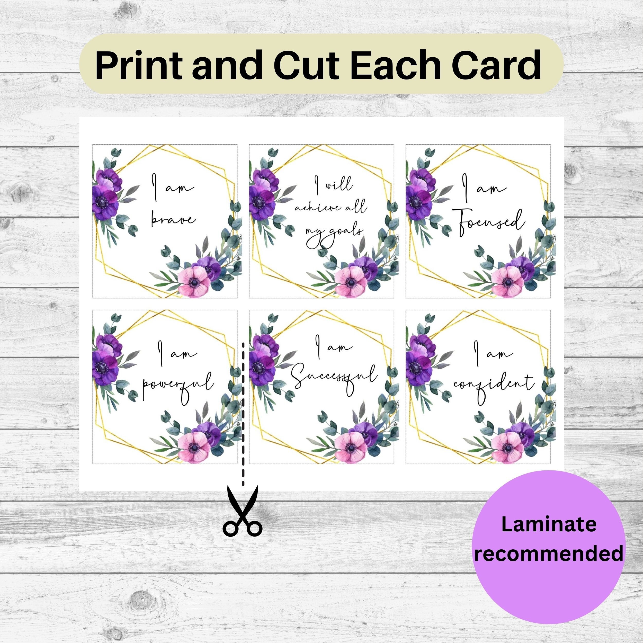 Affirmation Cards, 30 Positive Affirmation Cards, Daily Affirmations ...