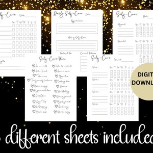 Self-care Planner Checklist for Mental Health and Wellness, Motivation ...