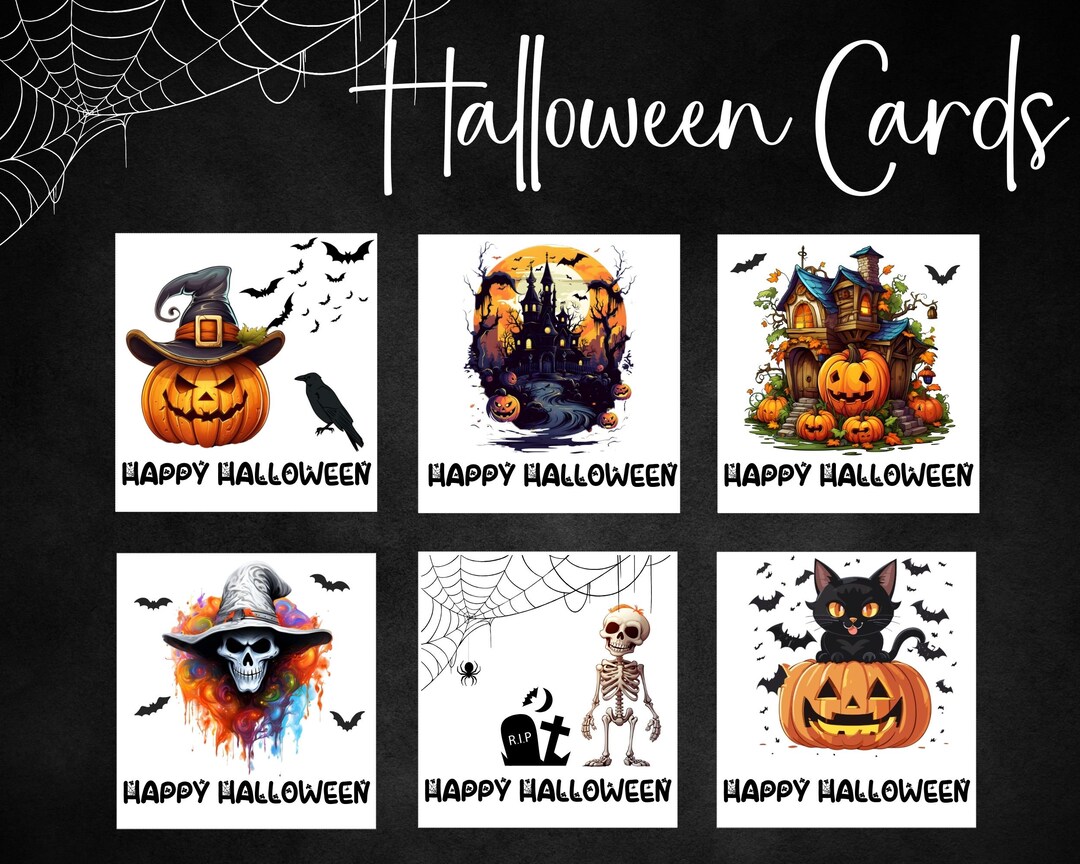 Happy Halloween Cards, Kids Halloween Cards, Classroom Halloween Cards ...