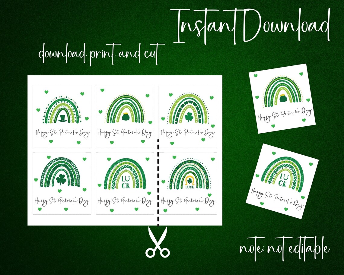 Printable St. Patrick's Day Cards, Classroom St. Patrick's Cards, St ...