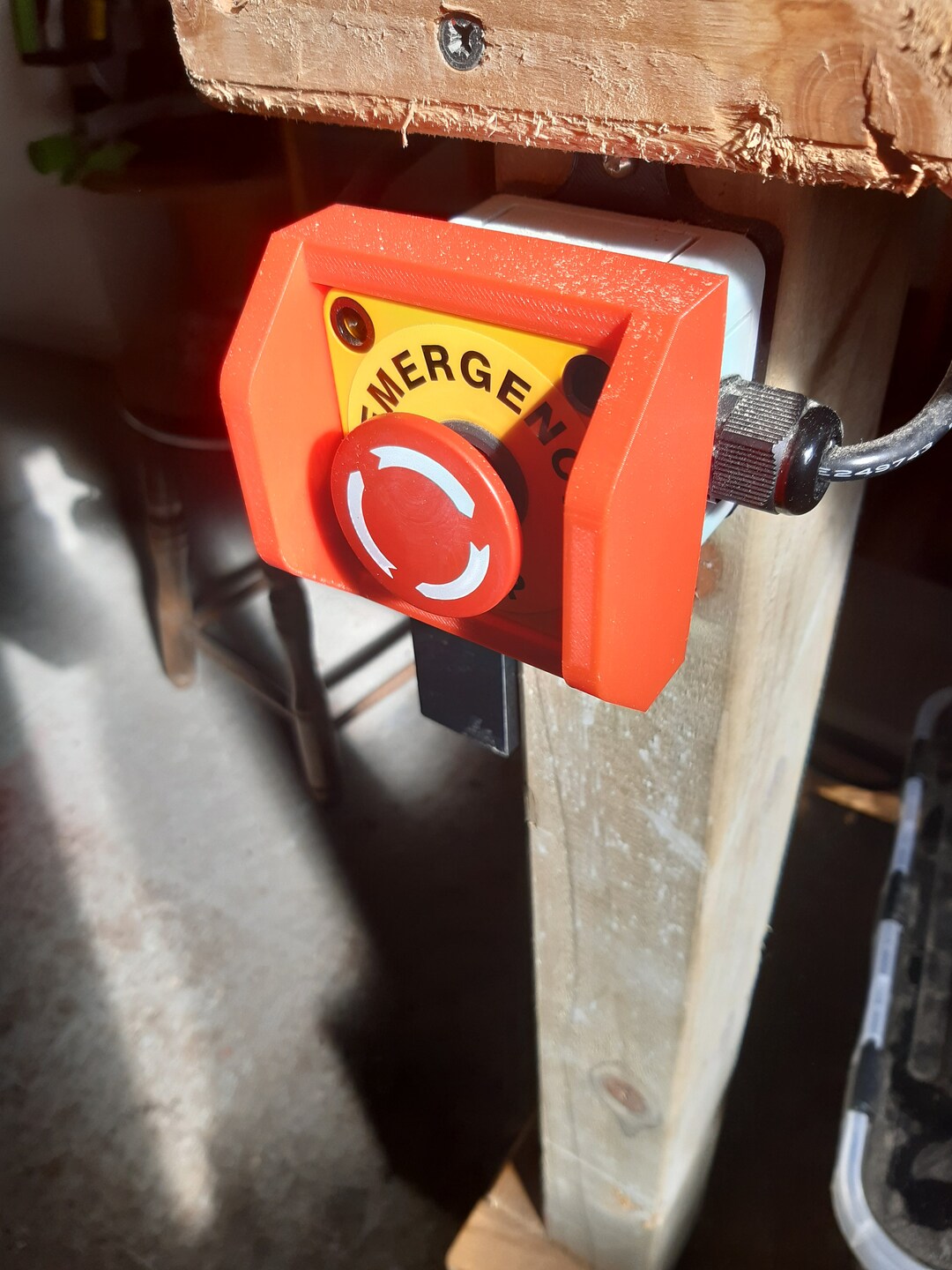 Emergency Button Stop Guard for Workbee Cnc and Any 68mm X 68mm E-stop ...