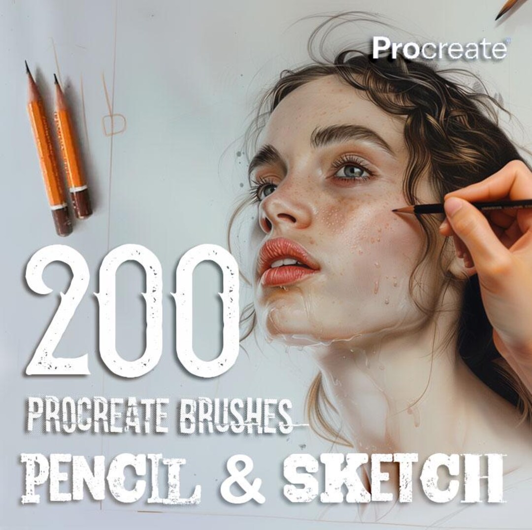 Pencil Brushes Procreate Brushes Sketching Brushes Draw Brushes Paint ...
