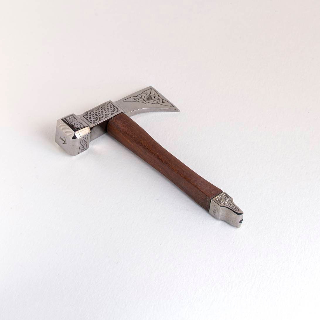 Axe Pipe Rhodium & Vietnamese Red Anchor Pipes in a Luxury Gift Box ...