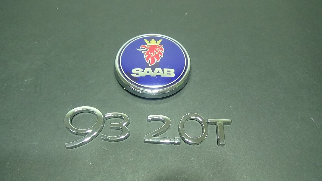 2006-2010 Saab 9-3 93 2.OT Rear Trunk Emblem Badge Logo Set - Etsy