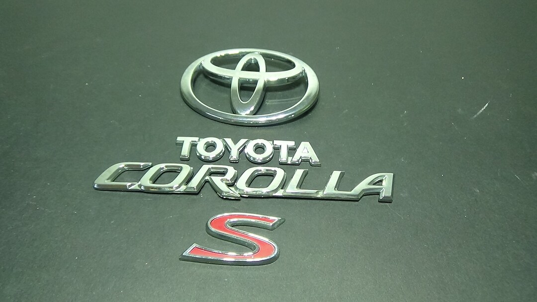 2003-2008 Toyota Corolla S Rear Trunk Emblem Logo Set - Etsy